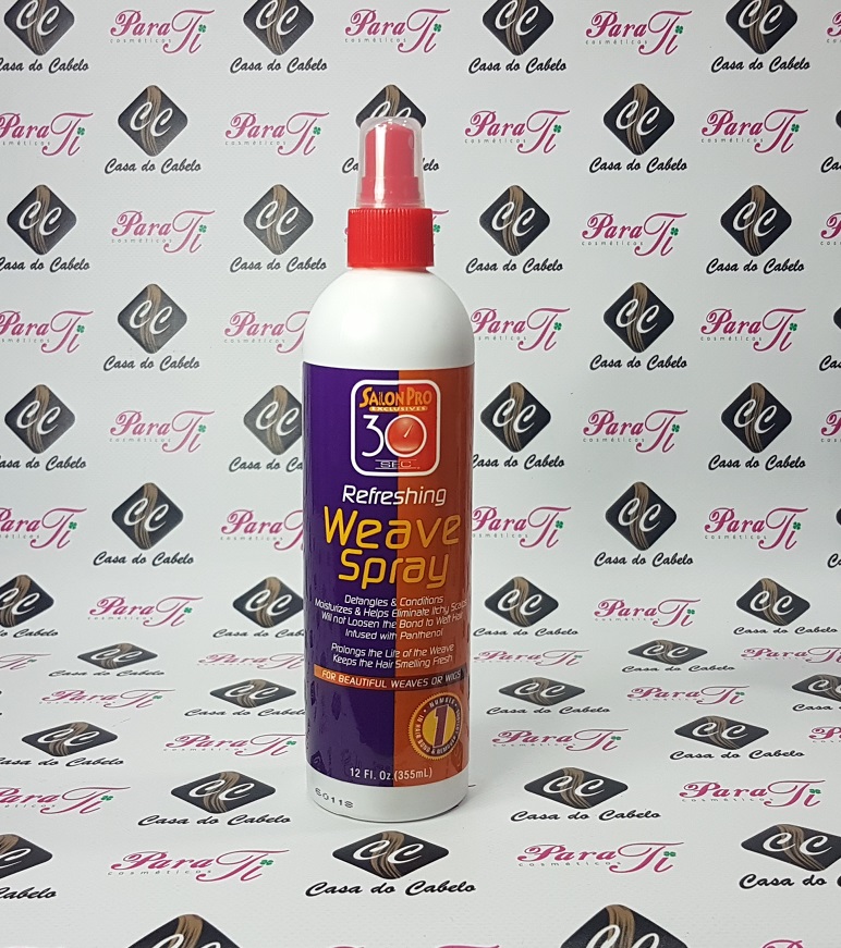 Salon Pro 30 Sec Refreshing Weave Spray 355ml – casadocabelo.com
