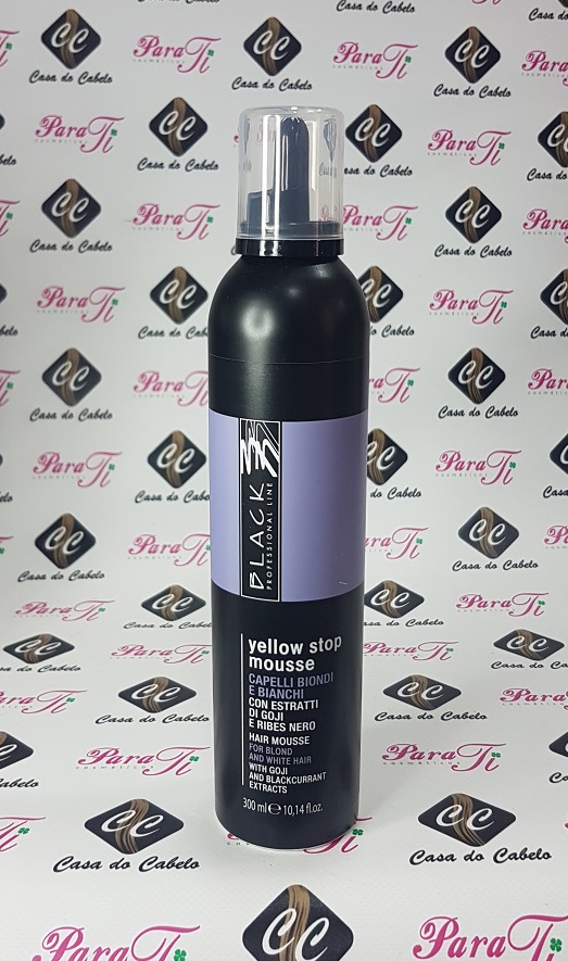 Yellow Stop Mousse 300ml Black - casadocabelo.com