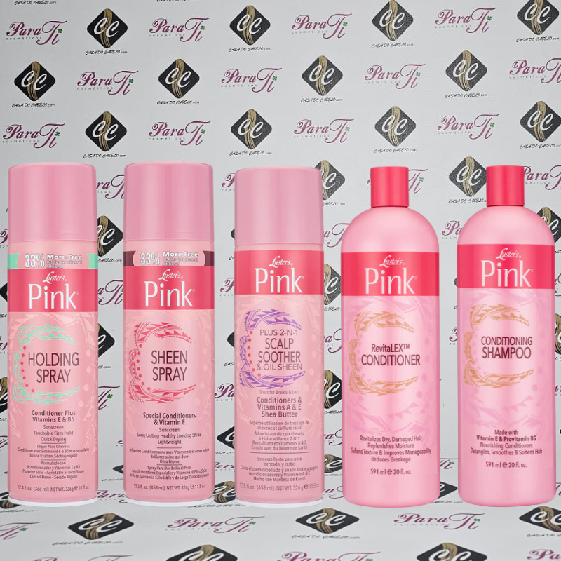 Pink Sheen Spray Luster´s 458ml - casadocabelo.com